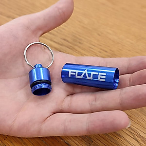 FLARE AUDIO Capsule Blue - Tough Lightweight Aluminium, Water-Proof, Keychain