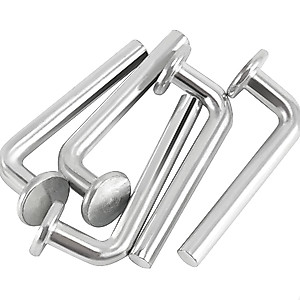 HOIGON 100 PCS Universal Pallet Rack Drop Pin, Round Head Pallet Rack Safety Bolts, Strong Universal Pallet Rack Safety Pin for Warehouse, Home or DIY Pallet Racks & Shelving Units, 2.56 x 0.31 Inch