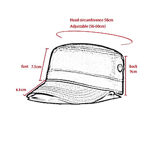 KRISPHILY Washed Cotton Sports Army Cap,Military Hat,Trucker Hat for Adult(Grey)