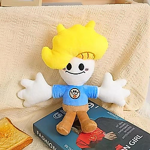 Haminations Bryson and Ham Plush,10in/25cm Cute Cartoon Anime Haminations Bryson and Ham Plushie Figure,Soft Stuffed Bryson and Ham Dolls Throw Pillow for Fans Kids Gift