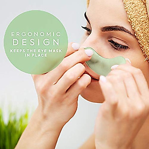 Undereye Gel Patches - Green Tea Eye Gel Patch, Eye Masks for Dark Circles and Puffiness - Collagen Eye Mask Under Eye Pads - Gel Eye Mask for Puffy Eyes - Dark Circles Under Eye Treatment for Women