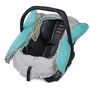 Britax B-Warm Insulated Infant Car Seat Cover, Machine Washable, Arctic Splash