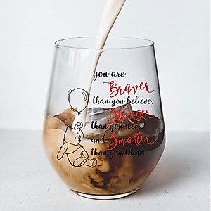 Perfectinsoy You Are Braver Than You Believe, Stronger Than You Seem, and Smarter Than You Think, Inspirational Gifts for Women for Sisters for Boss for Friend for BFF