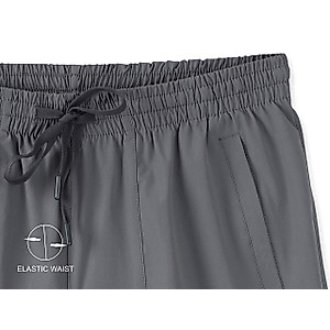 KNQR Men's Performance Lightweight Quick Dry Zip Pockets Slim Fit Stretch Active Golf Jogger Pants Amber Khaki XXL