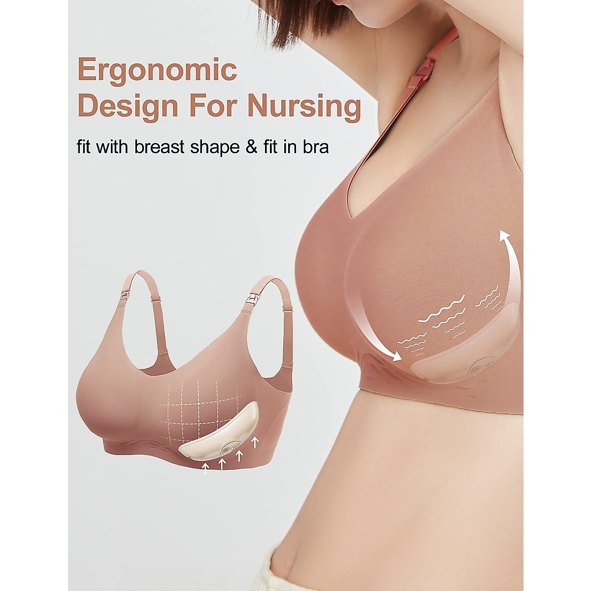 NCVI Warming Lactation Massager, 2-in-1 Breast Massager for Breastfeeding, Lactation Massager for Clogged Ducts, Engorgement, Heat & Vibration for Improved Milk Flow, Nursing Essentials 2 Pack