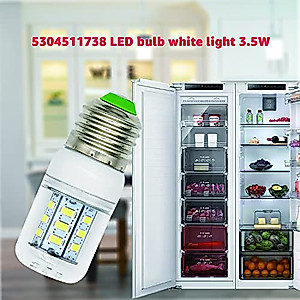 Sousery Replace 5304511738 LED Refrigerator Bulb, KEI D34L Refrigerator, AP6278388, PS12364857, Compatible with Frigidaire Kenmore Refrigerator Bulb, 85-265V 3.5W Cool White VS.(1Pack)
