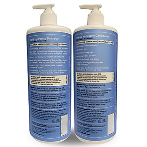 Mastey Paris Professional Cream Hair Care, Sulfate Free, Lipid & Amino Acid Fortified, with UV Blocking Antioxidants - 33 fl oz (Shampoo plus Conditioner)