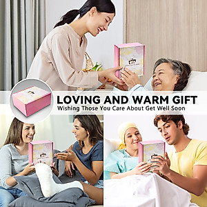 LITTY GIFT 11 PCS Get Well Soon Gifts for Women, Care Packages for Women Warm and Relaxing Sympathy Socks, Candle, Tumbler, Bath Sponge, Relaxing Spa Gifts for Women
