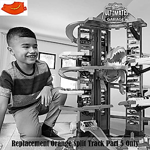 Replacement Parts for Hot Wheels City Ultimate Garage GJL14 - Die-Cast Cars Playset ~ Replacement Track Part #5 - Orange Split Track