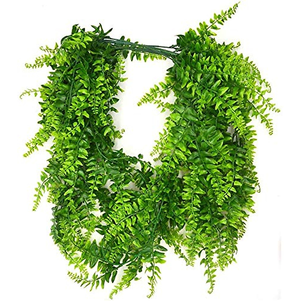 PINVNBY Reptile Plants Hanging Fake Vines Boston Climbing Terrarium Plant with Suction Cup for Bearded Dragons Lizards Geckos Snake Pets Hermit Crab and Tank Habitat Decorations (3 Pack)