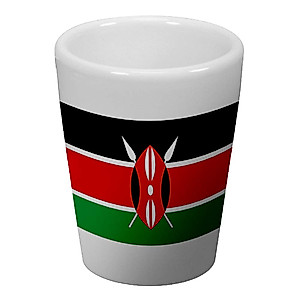 Express It Best Shot Glass - Flag of Kenya (Kenyan)