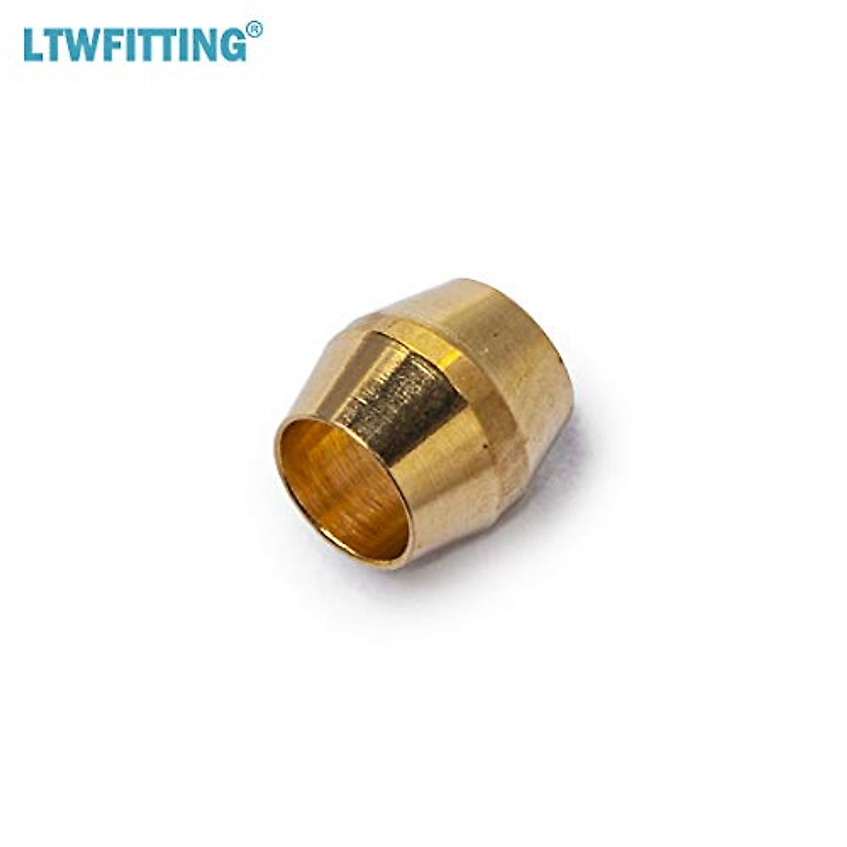 LTWFITTING Value Pack 1/8-Inch OD Brass Compression Union,Sleeve Ferrule,Nut (Pack of 85)