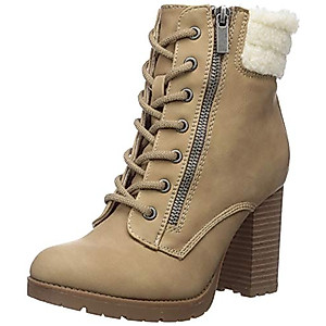 XOXO Women's Jeanna Hiking Boot, Natural, 7 M US