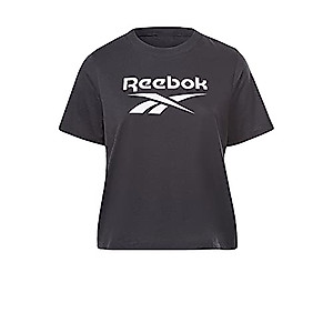 Reebok Training Essentials Graphic Crop Top, Black, 3X