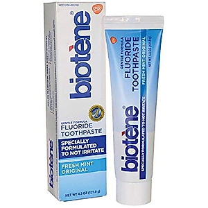 Biotene Dry Mouth Fluoride Toothpaste Fresh Mint Original 4.3 Oz. (2 Pack)