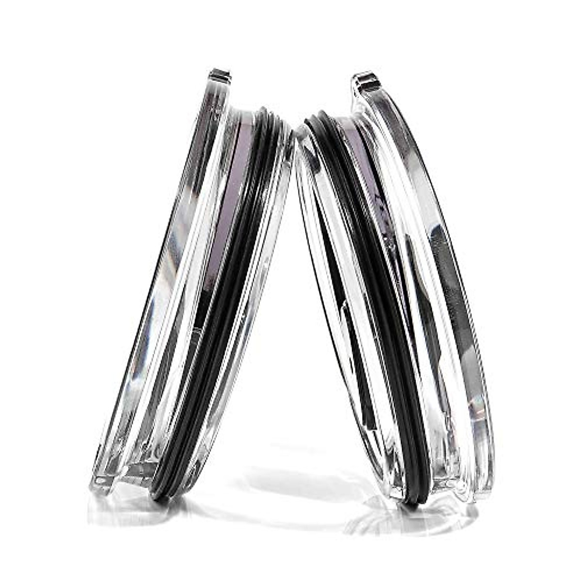 30 oz Magnetic Lid for Tumbler - Compatible with YETI Rambler, Ozark Trail, Old Style Rtic and More, Magnetic Slider Switch Spill Proof Tumbler Cover (30Oz Pack of 2 Black)