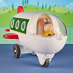 Peppa Pig Peppa’s Adventures Air Peppa Airplane Vehicle Preschool Toy with Rolling Wheels, 1 Figure, 1 Accessory; for Ages 3 and Up