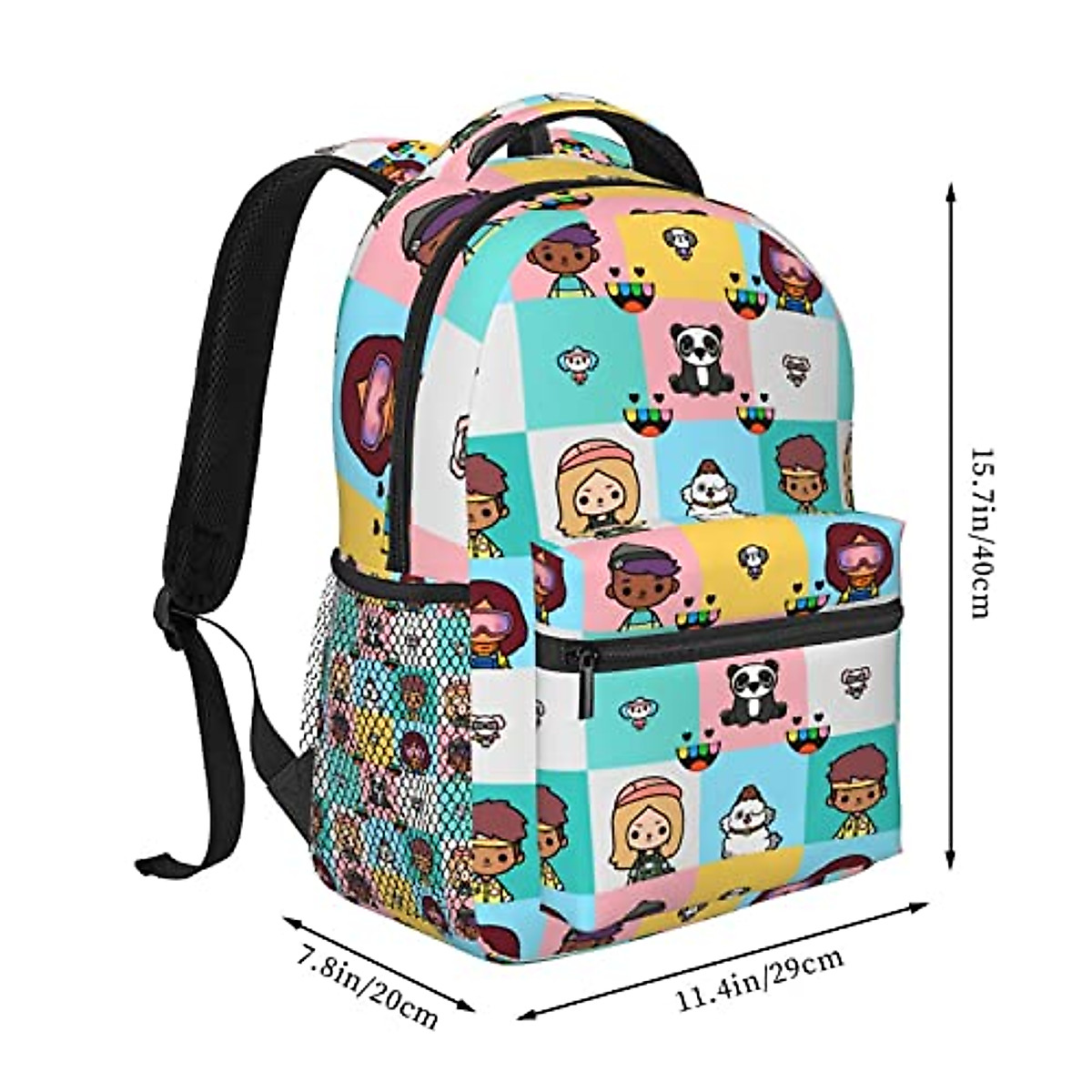 hgxim Backpack Pattern Lightweight Leisure Bag 3d Printing Large Capacity Pattern Leisure Bag Travel