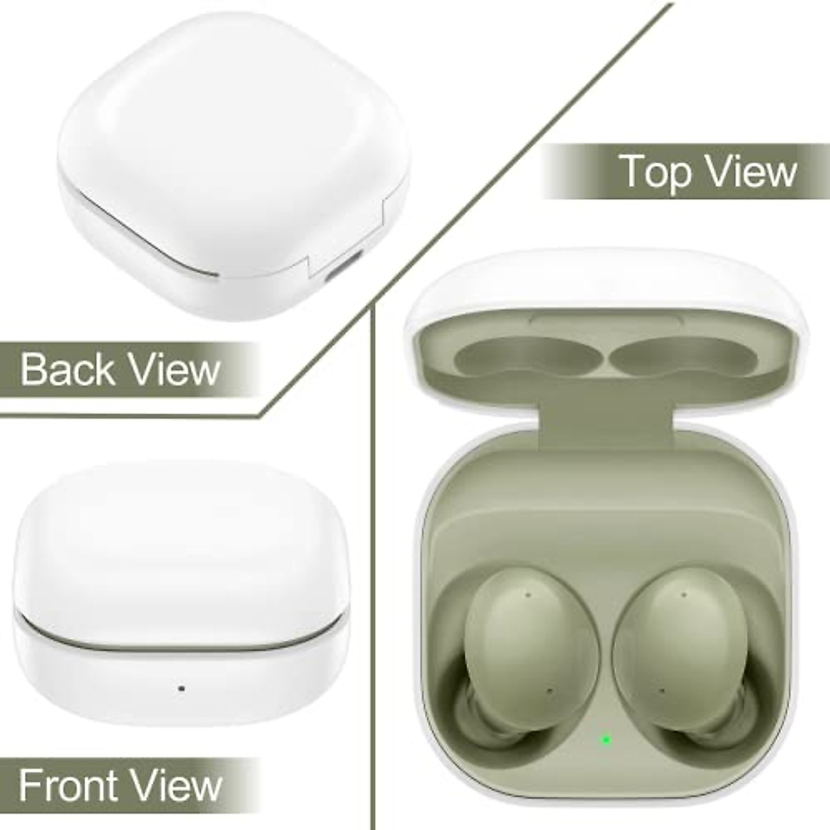 UrbanX Street Buds 2 for OnePlus Nord N100 - Truly Wireless Bluetooth Headphones with Noise Isolation, Amplified Bass and Dual Dynamic Microphone - Green