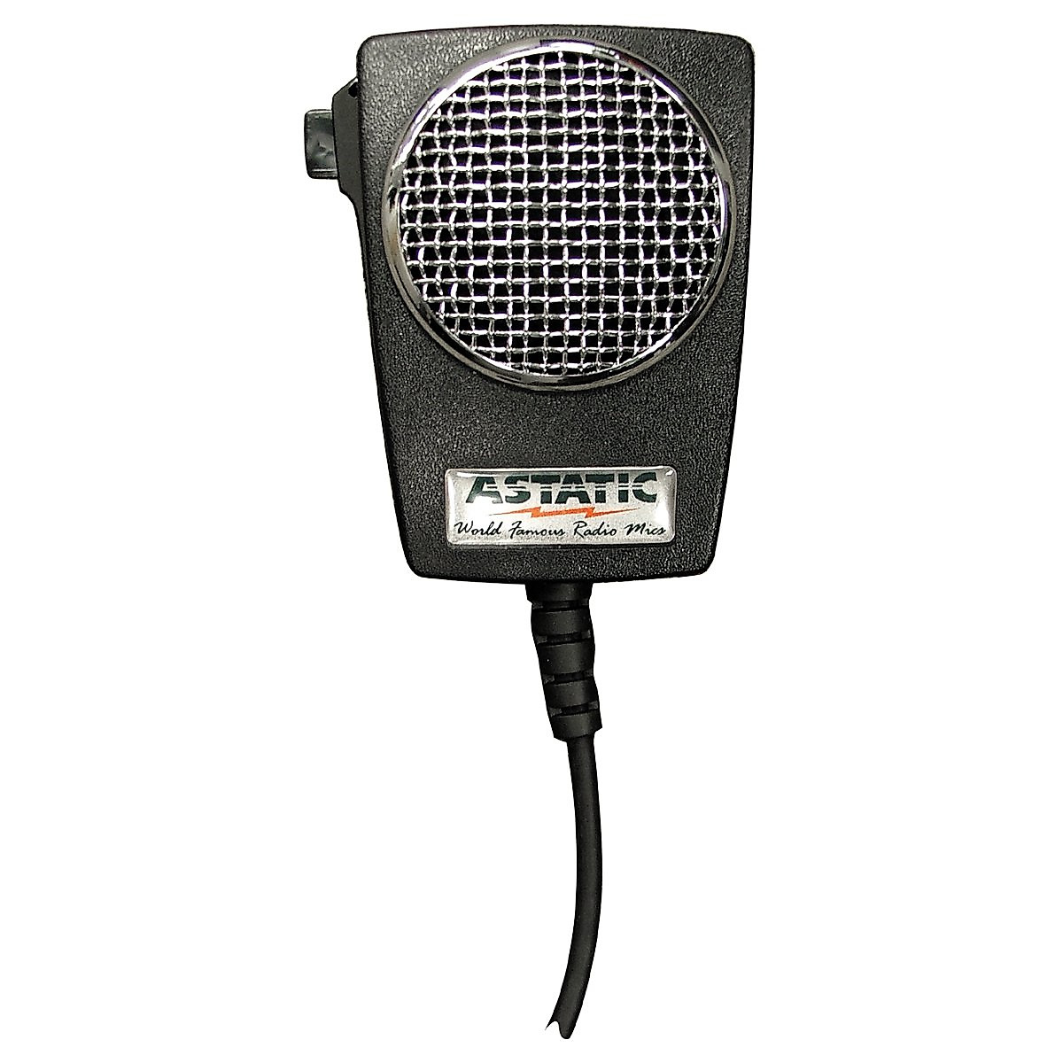 Astatic 302-10005 D104M6B Amplified Ceramic Power 4-Pin CB Microphone, Black