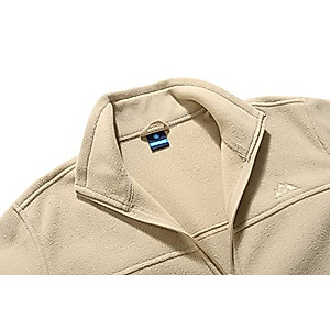 GIMECEN Men's Lightweight Full Zip Soft Polar Fleece Jacket Outdoor Recreation Coat With Zipper Pockets