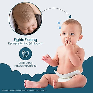 Happy Cappy Dr. Eddie’s Medicated Shampoo for Children, Treats Dandruff & Seborrheic Dermatitis, No Fragrance, Stops Flakes and Redness on Sensitive Scalps and Skin, Cradle Cap Brush Not Needed, 8 oz