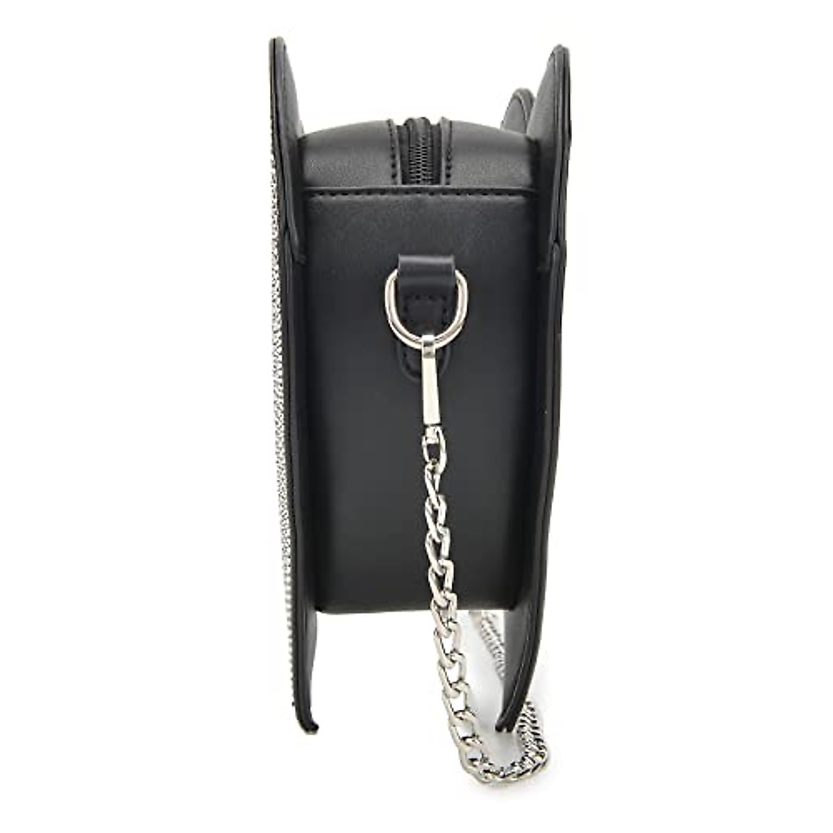 lola mae Heart shaped bags for women Rhinestone Shining Heart Crossbody Handbag