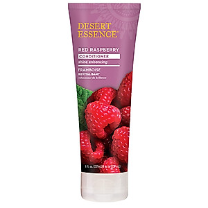 Desert Essence Red Raspberry Conditioner - 8 Fl Ounce - Shine Enhancing - Vitamin A & C - Smooth & Silky - Strengthing - Shea Butter - Calcium & Magnesium - Vitamin B5