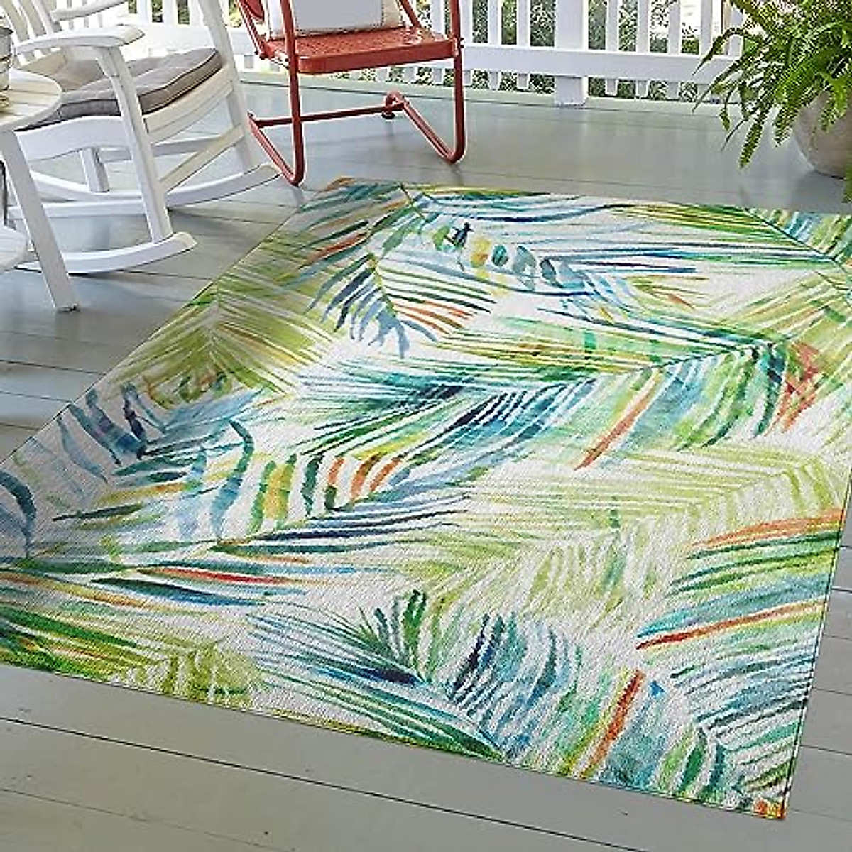 Dalyn Rugs Indoor/Outdoor Tropics TC4 Multi Washable 8' x 10' Rug