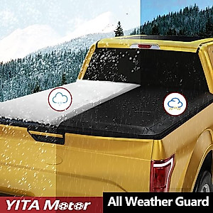 YITAMOTOR Soft Roll Up Truck Bed Tonneau Cover Compatible with 2015-2024 Ford F-150 5.5 ft Bed