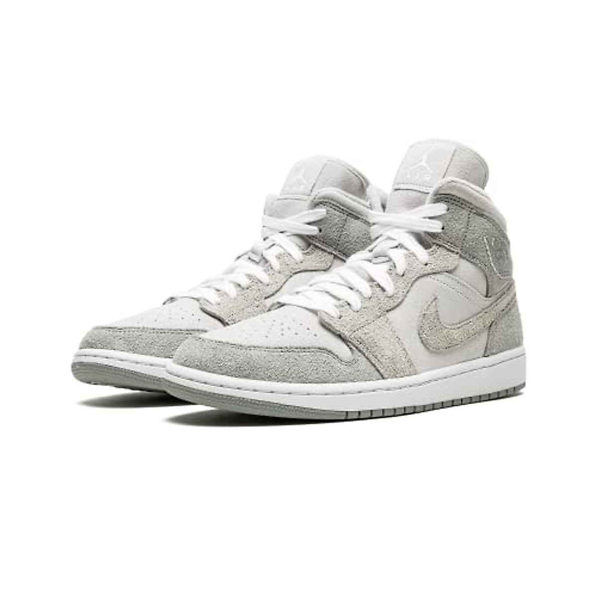 Jordan Womens WMNS Air Jordan 1 MID SE DO7139 002 Grey Fleece - Size 6.5W