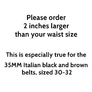 Beep Free 1 3/8" Braided Leather Belt | Brown | 42-44 | Airport Friendly | Metal Free