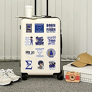 Zeta Phi Beta Sorority Paraphernalia Stickers 60pcs Fellowship Cociety Decals Aesthetic Waterproof Vinyl Pack Stickers for Water Bottle Laptop Cup Kids Adults Teens Girls Phone Skateboard DIY Party