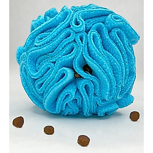 Glory To Dog Puppy and Small Breed Snuffle Interactive Foraging Dog Puzzle Ball Toy Blue