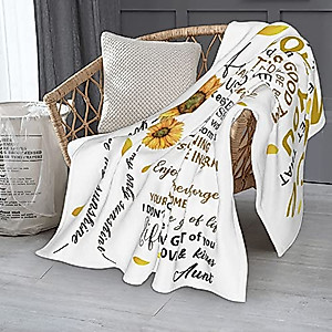 LGULDZ Niece Blanket Gifts to My Niece Throw Blanket for Nieces Form Uncle Auntie Beautiful Niece Blanket Birthday Gifts 50 x 60 in