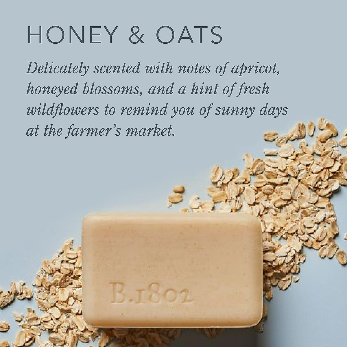 Beekman 1802 Goat Milk Body Soap Bar, Honey & Oats - Scented - 9 oz - Nourishes, Moisturizes & Hydrates - 100% Vegetable Soap with Lactic Acid - Good for Sensitive Skin - Cruelty Free