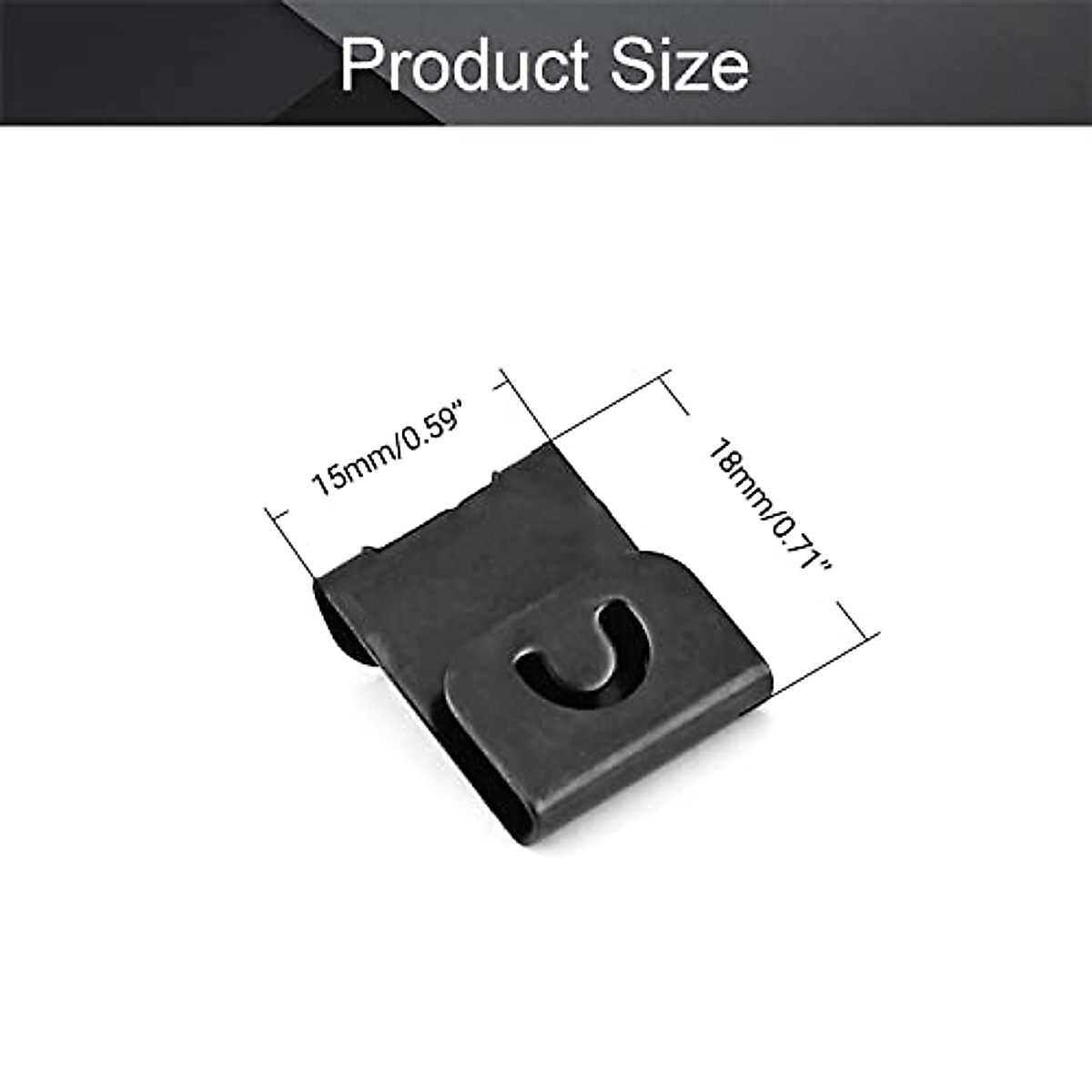 MroMax Photo Frames Hanger Hooks, 0.5mm Thick S-Shaped Metal Wall Mount Album Picture Hanging Clips, 100 Pcs