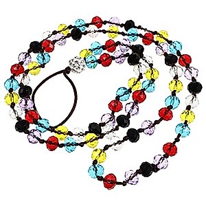 ifundom Phone Charm Strap Crystal Beaded Phone Rhinestone Glitter Long Lanyard Colorful Beads Hanging Neck Straps Bracelet Keychain for Women Girls