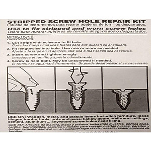 Woodmate 2498 Mr. Grip Screw Hole Repair Kit,Steel,Pack of 1