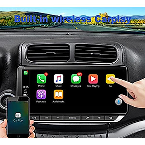 Topdisplay Android 10 Radio Replacement for Dodge Journey 2011-2020 Navigation 10.25inch Touch Screen 4+64G Wireless Carplay Android Auto 4G LTE WiFi Free Camera