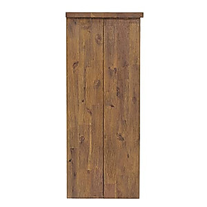 Alaterre Furniture Bethel Acacia Wood 31" W Shoe Cubbie Cabinet