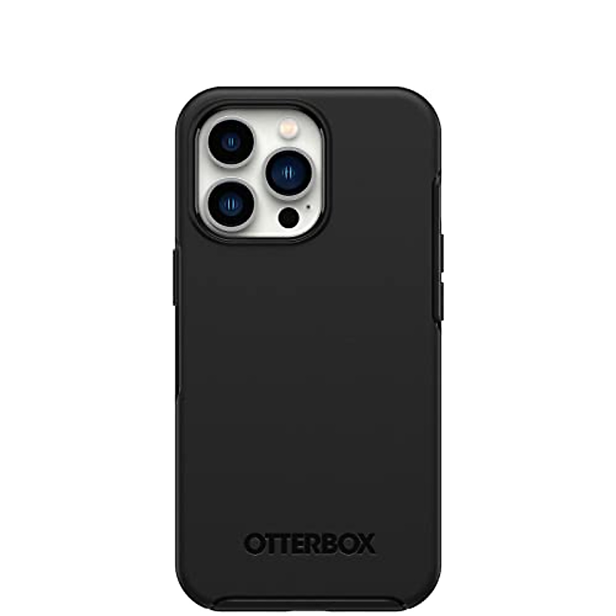 OtterBox iPhone 13 Pro Symmetry Series+ Case - Black , ultra-sleek, snaps to MagSafe, raised edges protect camera & screen