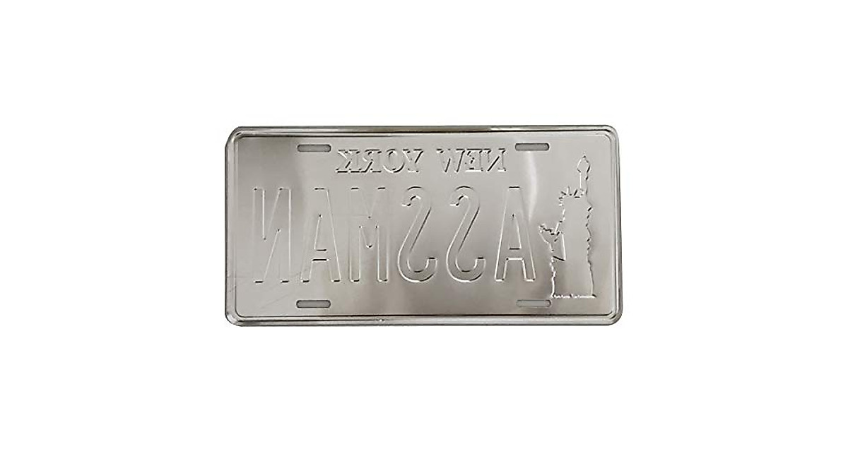 Seinfeld ASSMAN License Plate - Authentic Tin Collectible | Cosmo Kramer