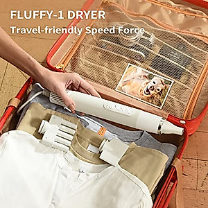 uahpet Pet Dryer for Dog, Portable Handheld Pet Grooming Hair Dryer Less Noise Dog Blow Dryer with NTC Smart Temperature Control High Velocity Pet Force Dryer for Household Travel Camping