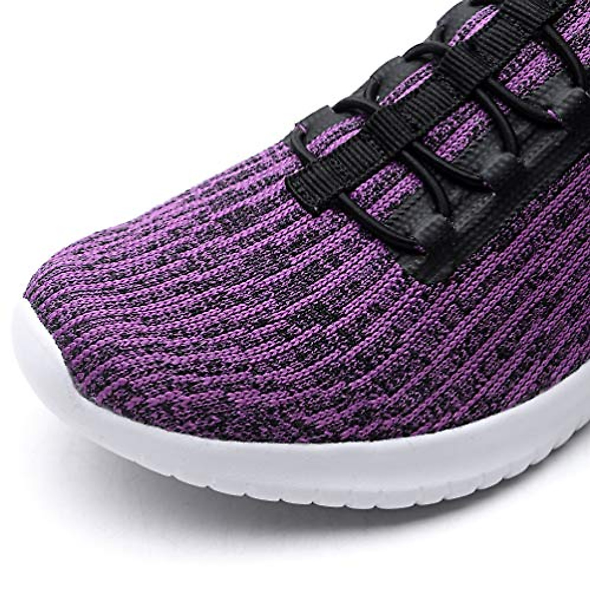 ECHOINE Women's Sneakers Lightweight Walking Trainers Casual Breathable Slip On Mesh Shoes 11 B(M) US Purple