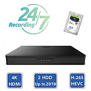 GW Security Cameras System 8CH (3840x2160) HD-TVI 4K CCTV DVR with 8 Weatherproof 8MP 100ft Night Vision UltraHD 4K 2.8-12mm Varifocal Zoom Surveillance Cameras, Email Alert with Snapshot