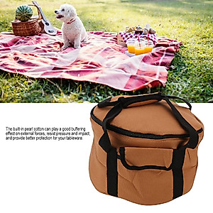 Dutch Oven Storage Bag, 600D Oxford Cloth Outdoor Tableware Storage Bag Crock Pot Carrying Bag Camp Chef Oven Bag Camping Dish Cover for Outdoor Camping