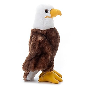 The Petting Zoo Bald Eagle Stuffed Animal, Gifts for Kids, Wild Onez Zoo Animals, Bald Eagle Plush Toy 9 inches