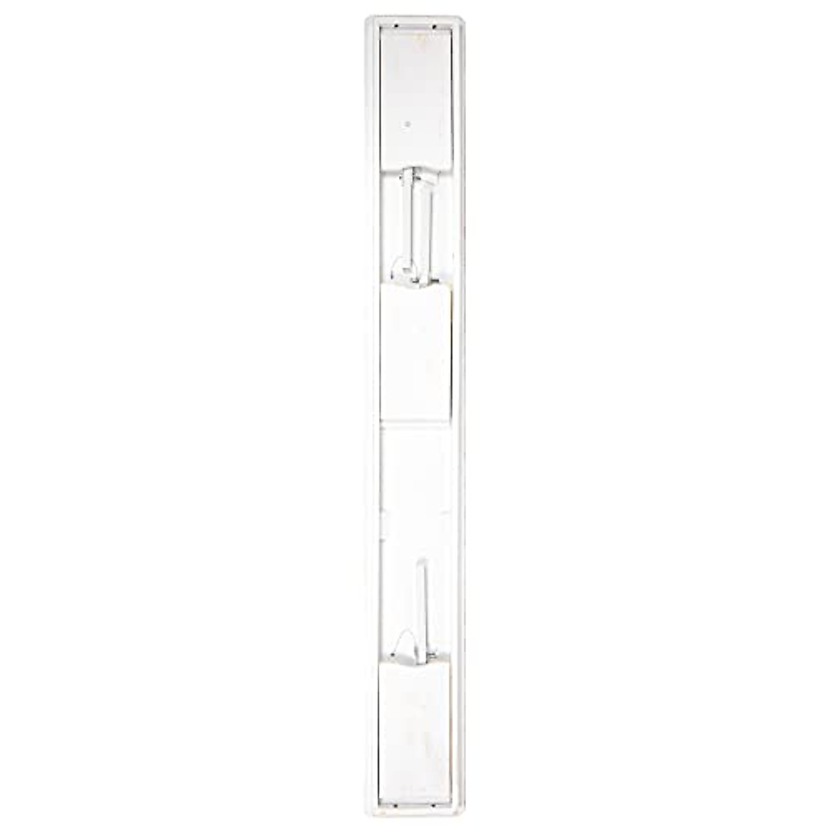 Flash Furniture HERCULES Series 8' x 40" Antique Rustic White Folding Farm Table and Two Bench Set