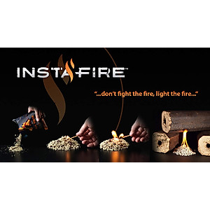 Insta-Fire Fire Starter (22 Packs) - Endorsed by Popular Mechanics - Camping, Emergencies, Hiking, Fishing, Boating, Fire Pits, Grilling, Survival, Food Storage, Boiling Water (as Seen on Shark Tank!)